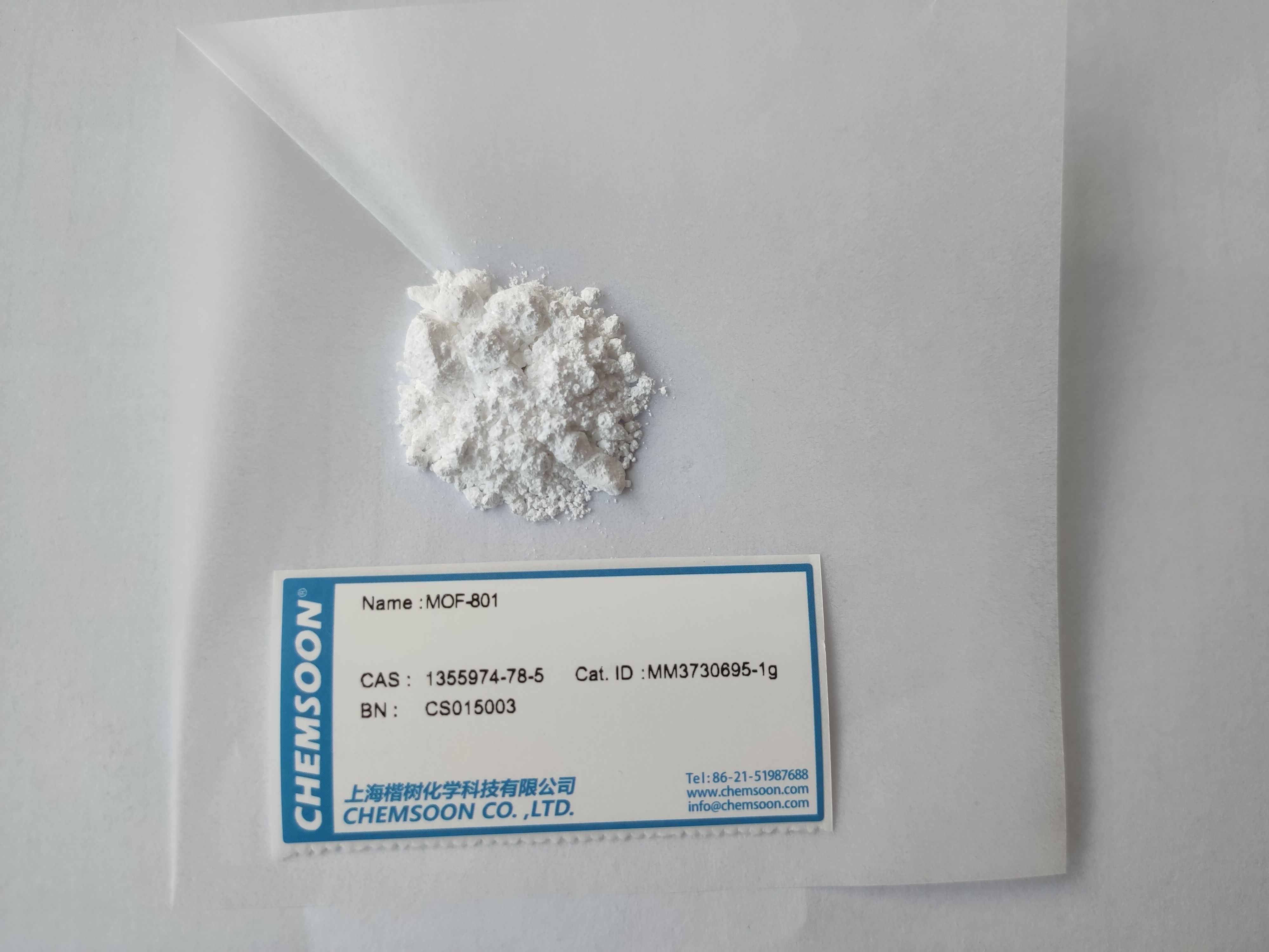 齐岳供应MOF-801(Zr) ；MOF-210;MOF-235;MOF-118;MOF-177;MOF-199;MOF品牌：齐岳生物西安-盖德化工网