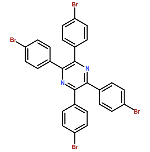 Pyrazine, 2,3,5,6-tetrakis(4-bromophenyl)- | CAS:52889-50-6 | 上海楷树化学科技有限公司